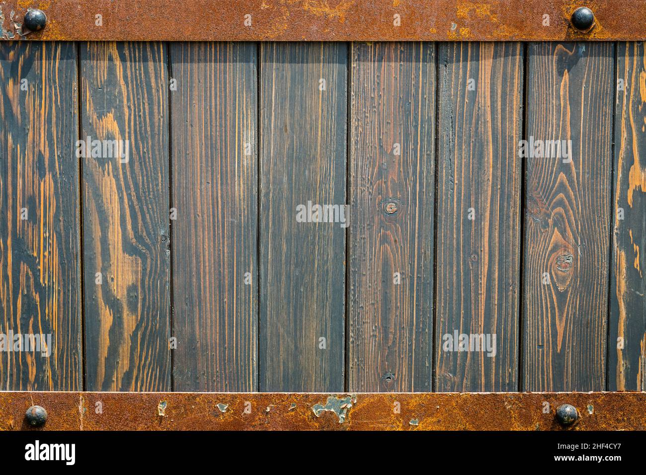 old metal and wood medieval background Stock Photo - Alamy