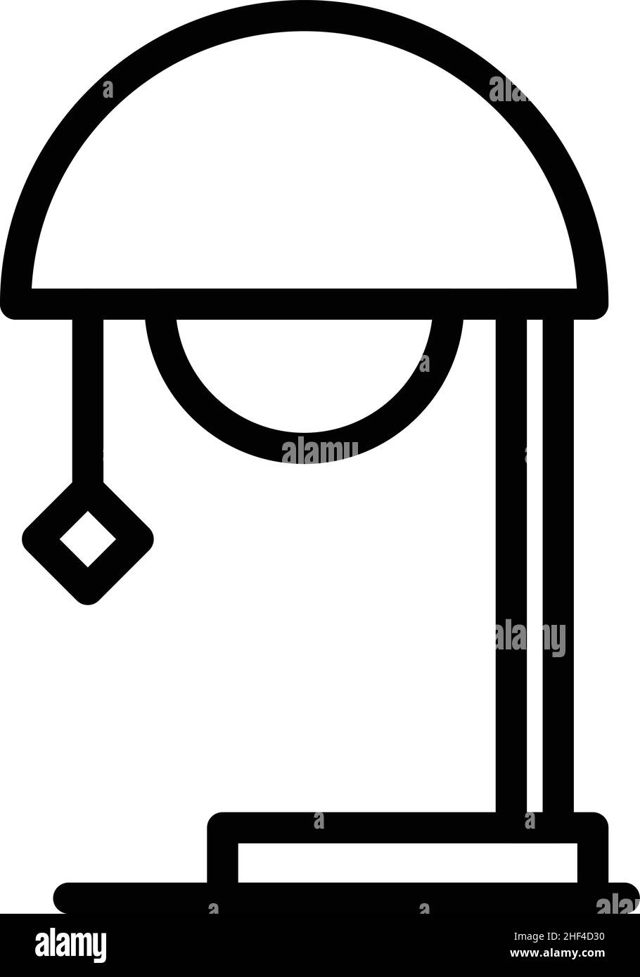 Ceiling lamp icon outline vector. Floor light. Interior lamp Stock ...