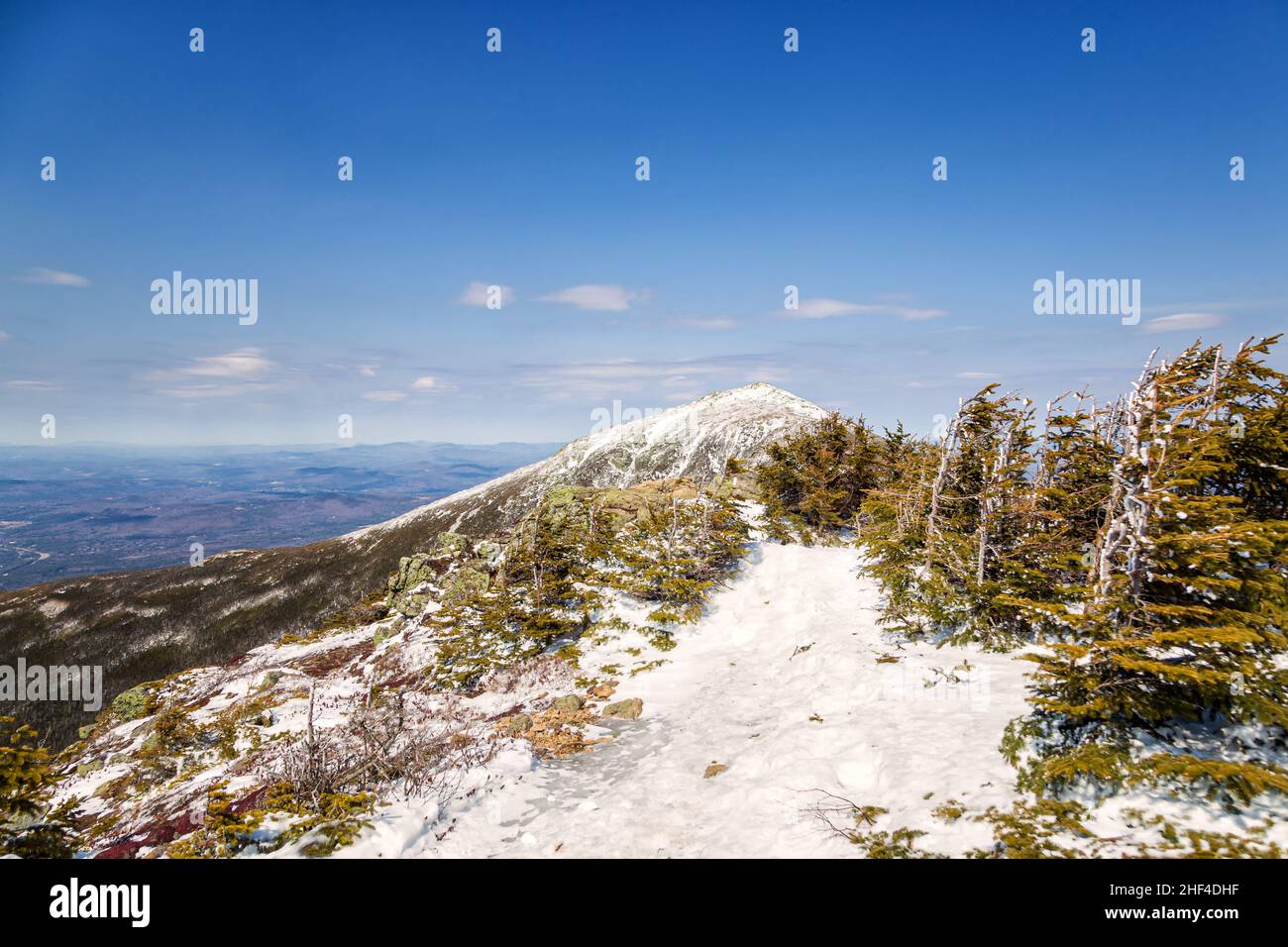 Franconia Ridge Trail in the White Mountains, New Hampshire Stock Photo ...
