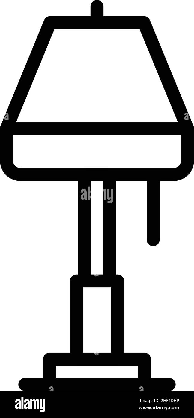 Reading light icon outline vector. Lamp stand. Ceiling chandelier Stock ...