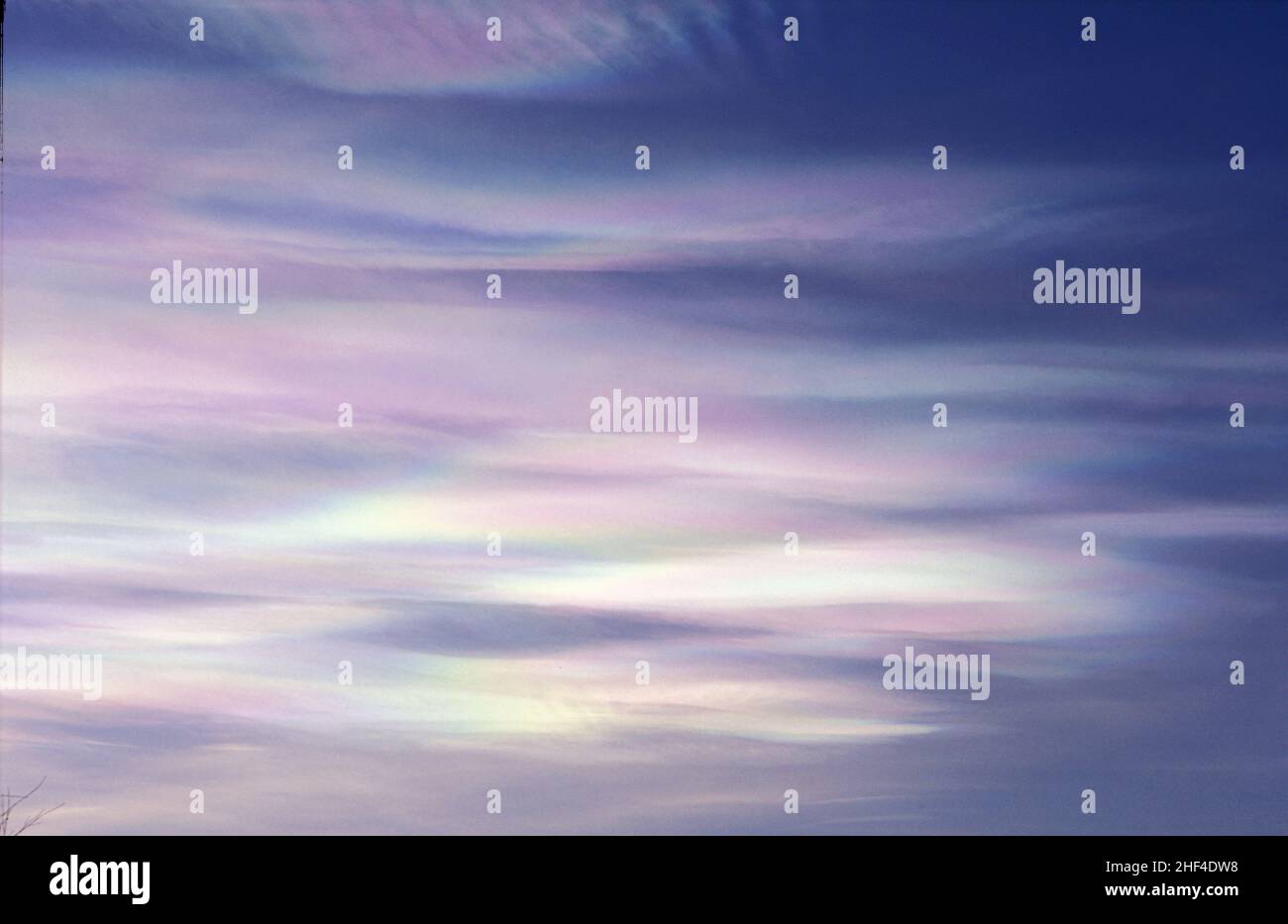 Nightfall, sunset. Clouds in colorful combinations, analog. Magical sky ...