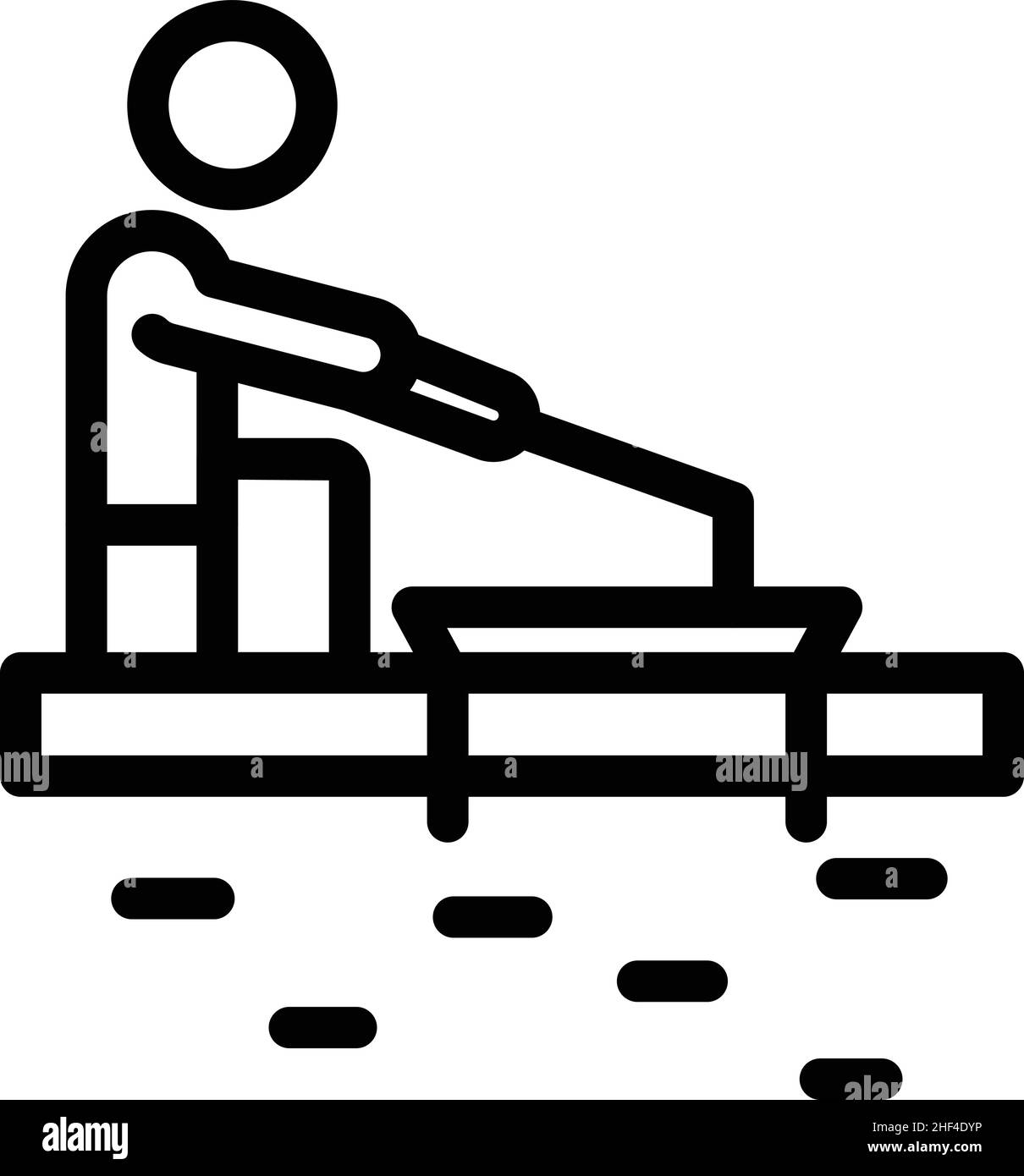 Black man holding fish fishing Stock Vector Images - Alamy