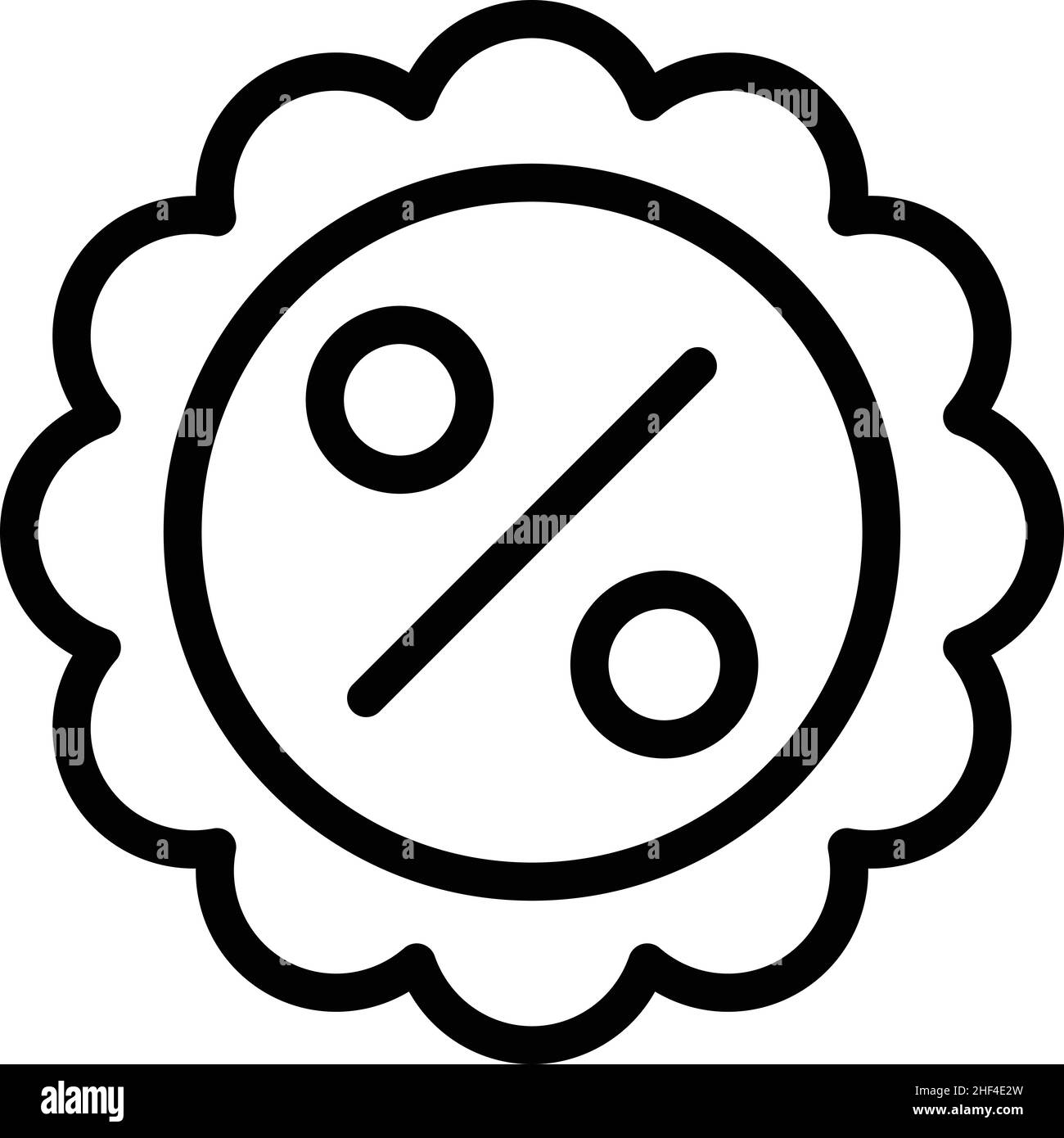 Promo offer icon outline vector. Code promotion. Digital price Stock ...