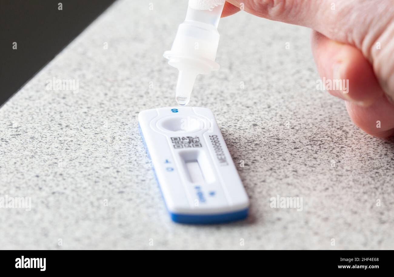 Lateral flow home test hi-res stock photography and images - Alamy