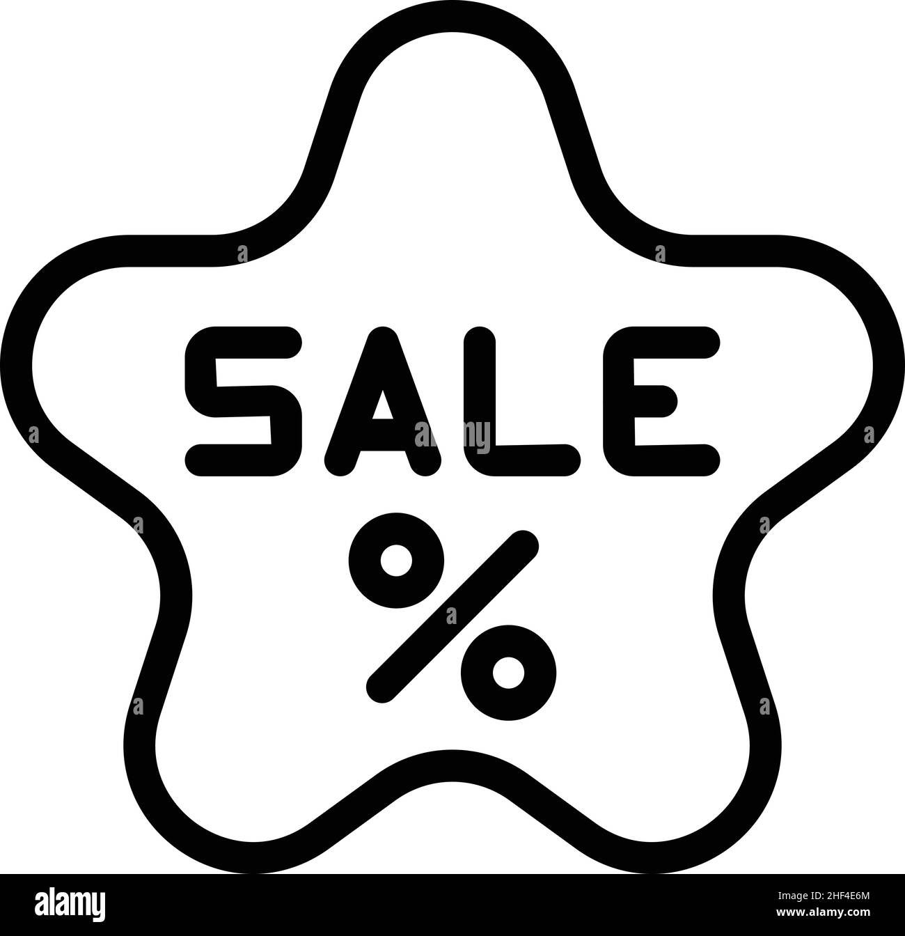 New star sale icon outline vector. Code price. App offer Stock Vector ...