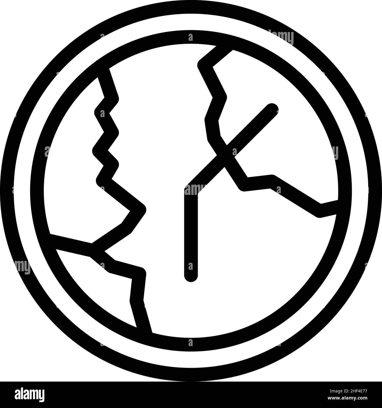 Map time icon outline vector. World zone. Global timezone Stock Vector ...