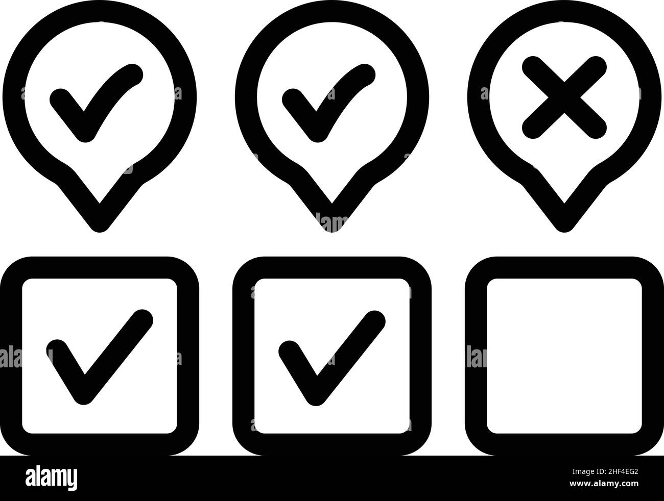 Phone app checkbox icon outline vector. Cellphone internet. Screen ...