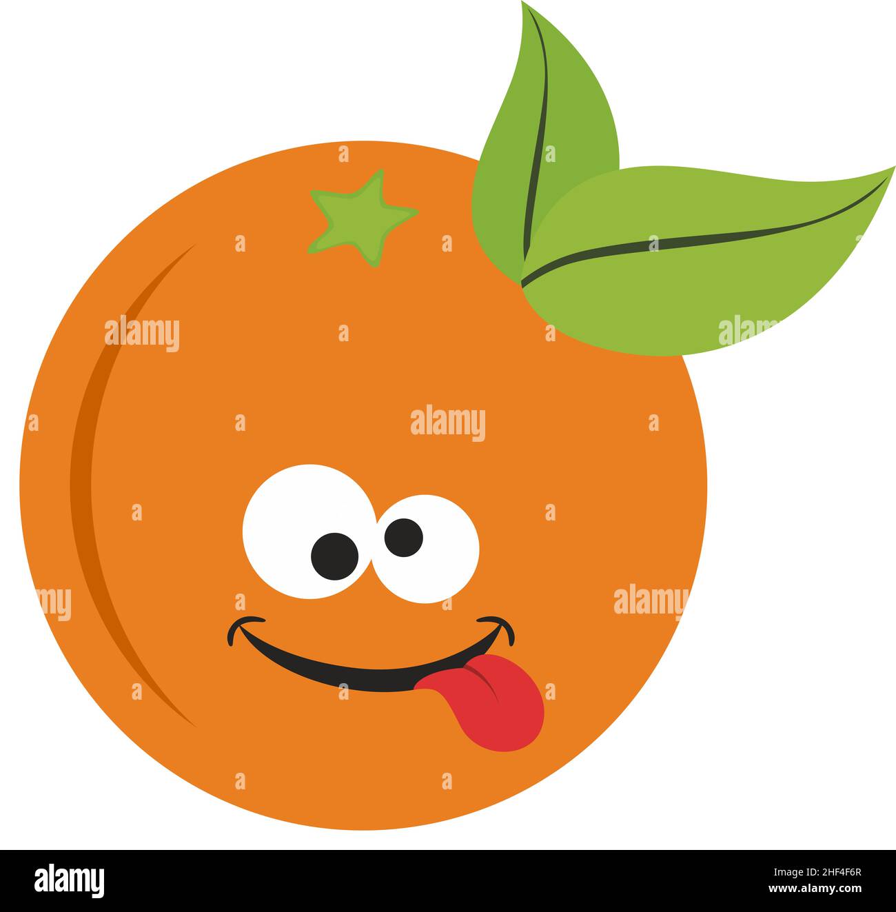 Funny orange fruit cartoon illustration hi-res stock photography and ...
