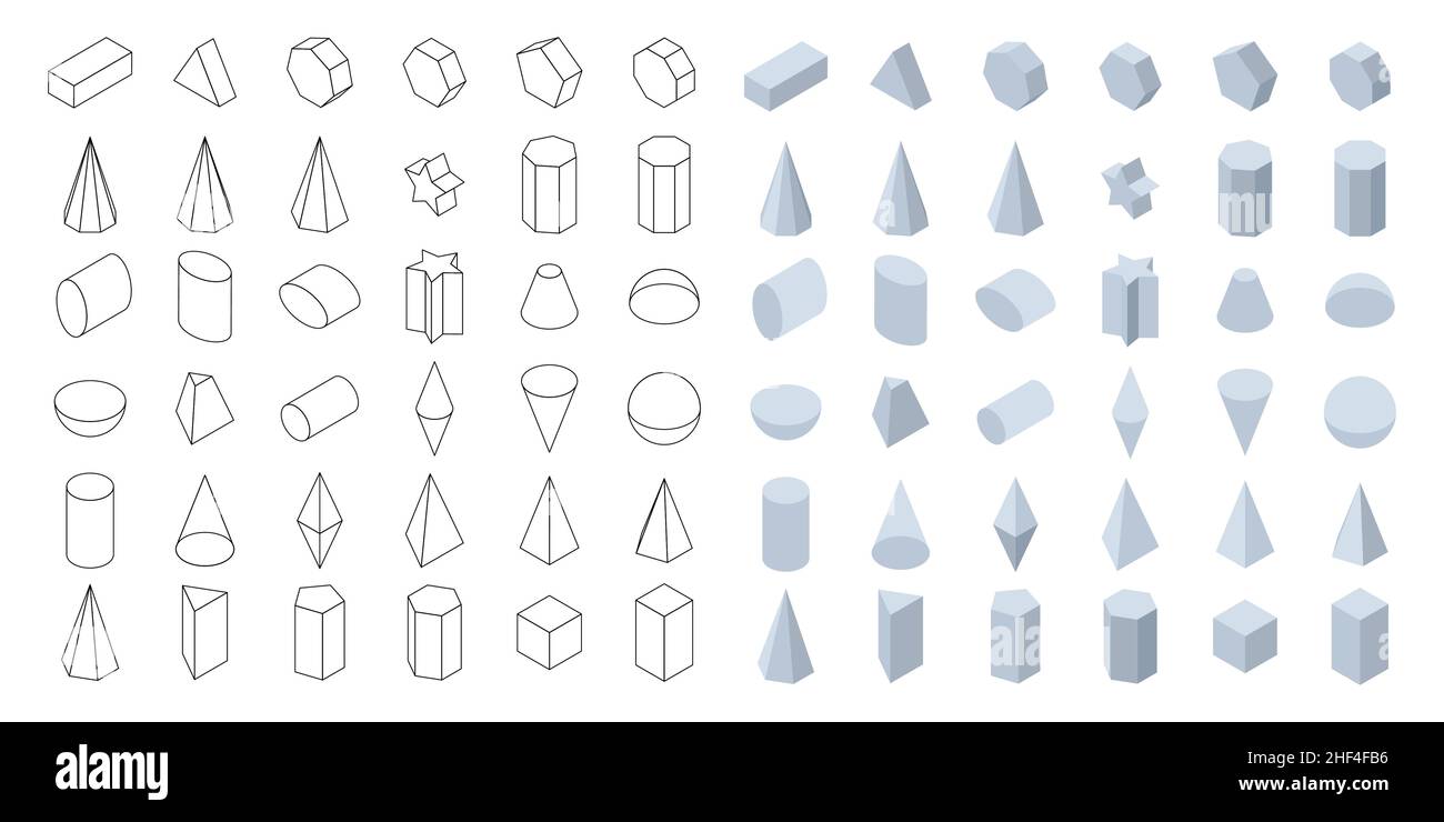 Triangular prism outline Stock Vector Images - Alamy