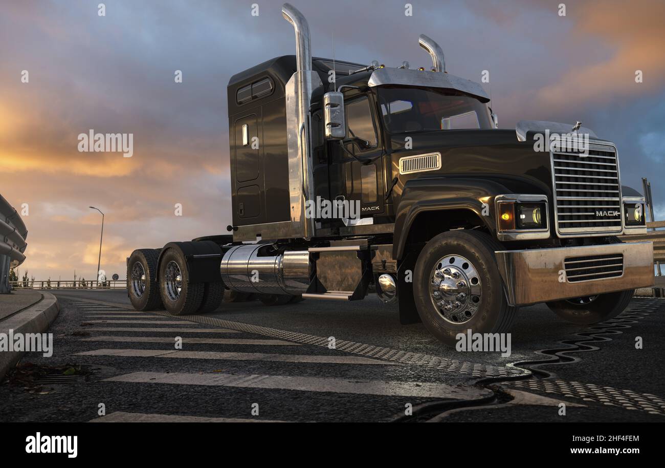 Mack truck lorry hi-res stock photography and images - Alamy