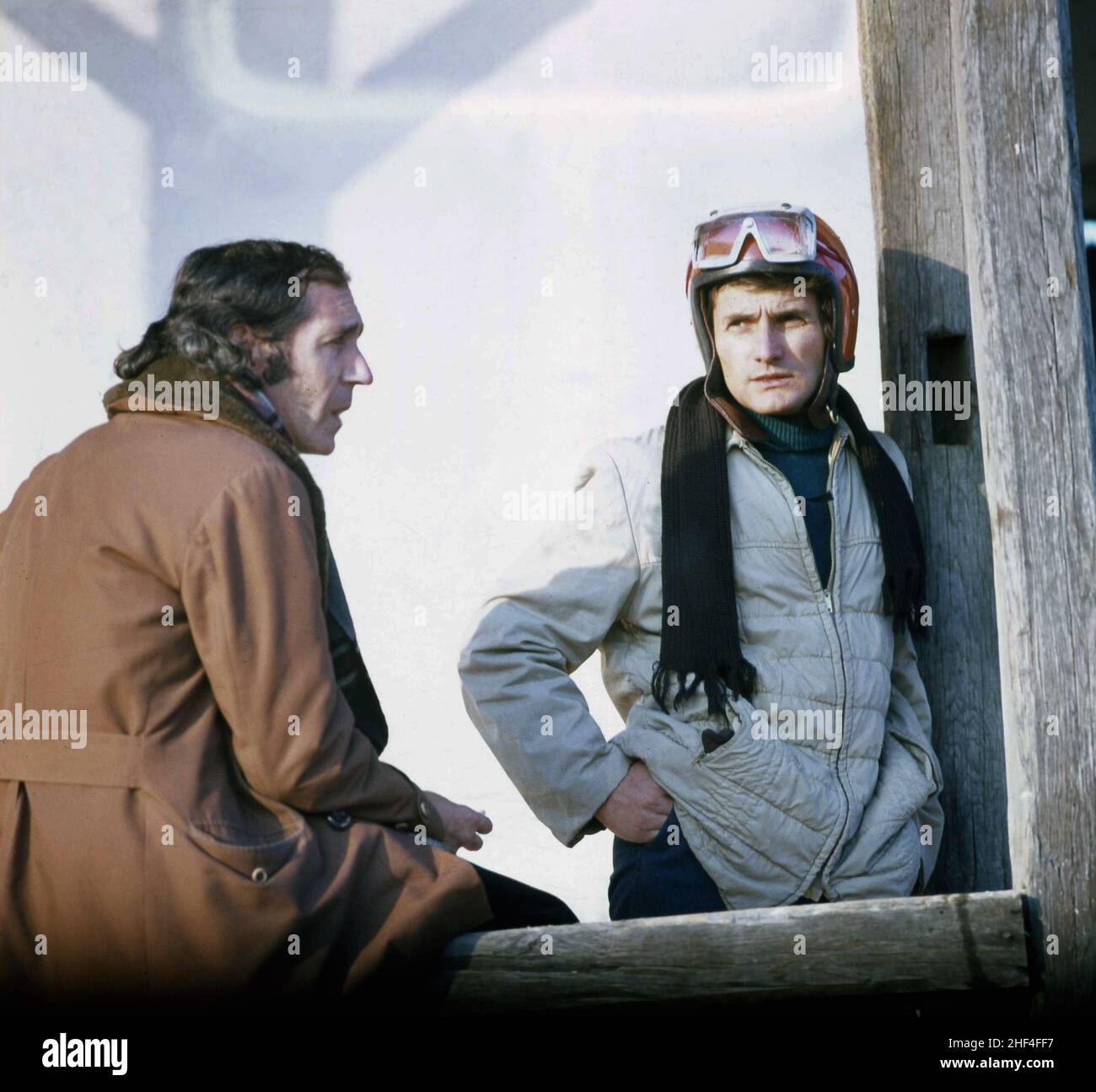 The Romanian film director Alexandru Tatos (left) & actor Mircea ...