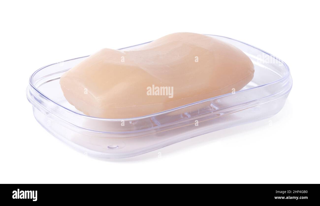 Soap and soap box isolated on a white background Stock Photo - Alamy