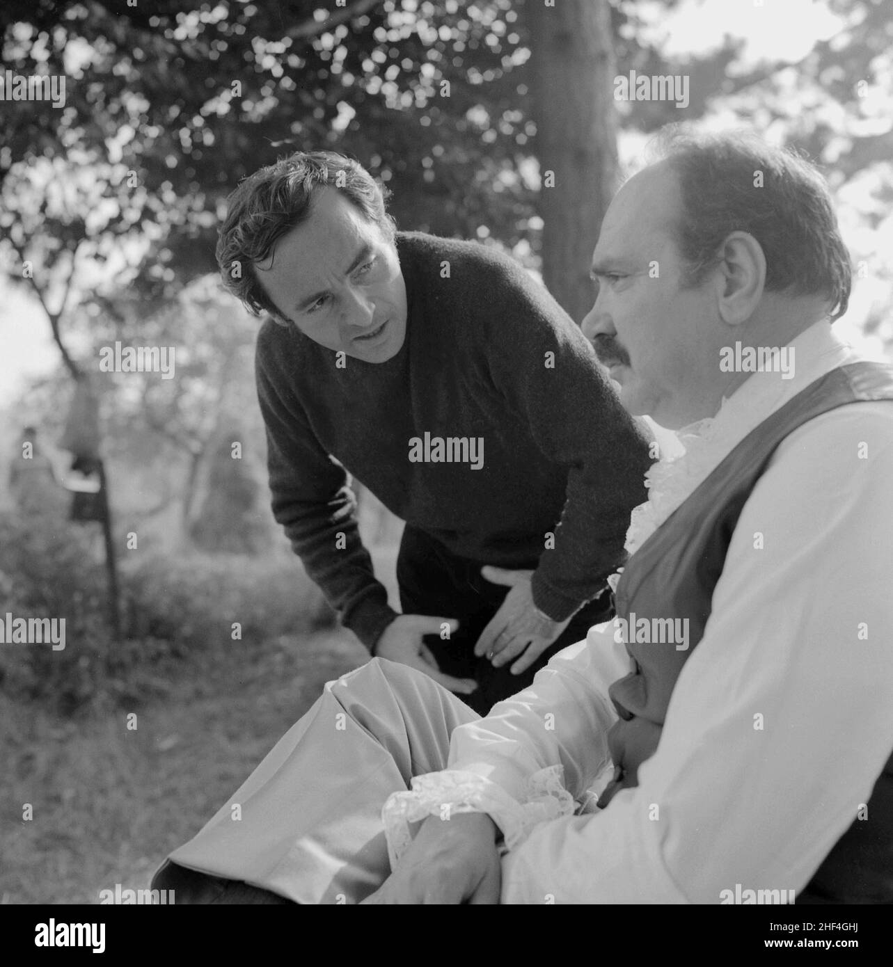 The Romanian film director Nicolae Mărgineanu (left) & actor George ...