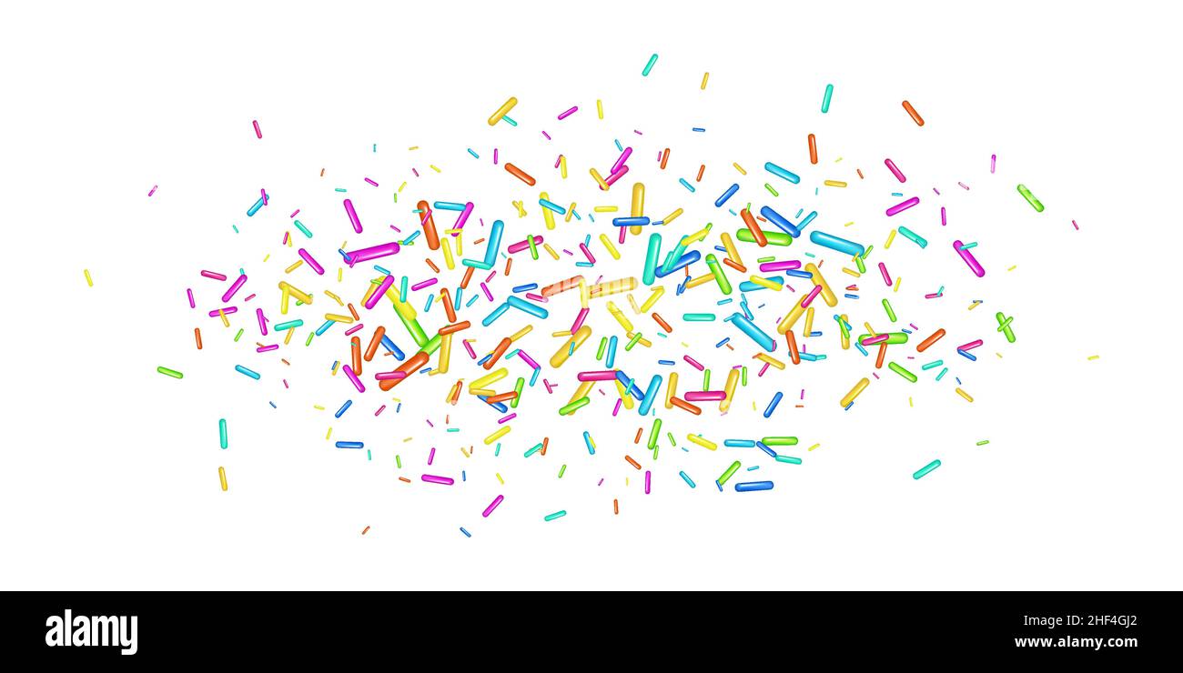 Sprinkle with grains of desserts. Abstract pattern with realistic ...