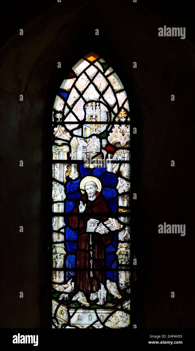 Stained glass Saint Stephen chapel, Bures, Suffolk, England, Uk Saint ...