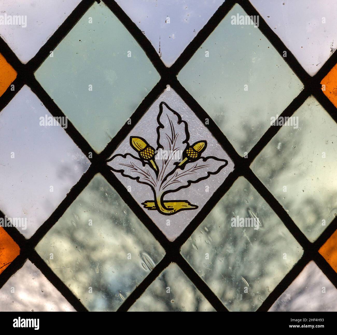 Stained glass Saint Stephen chapel, Bures, Suffolk, England, Uk oak ...