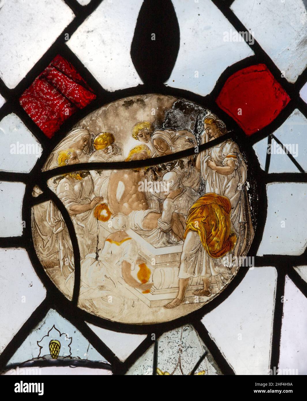 Stained glass Saint Stephen chapel, Bures, Suffolk, England, Uk - 17th ...