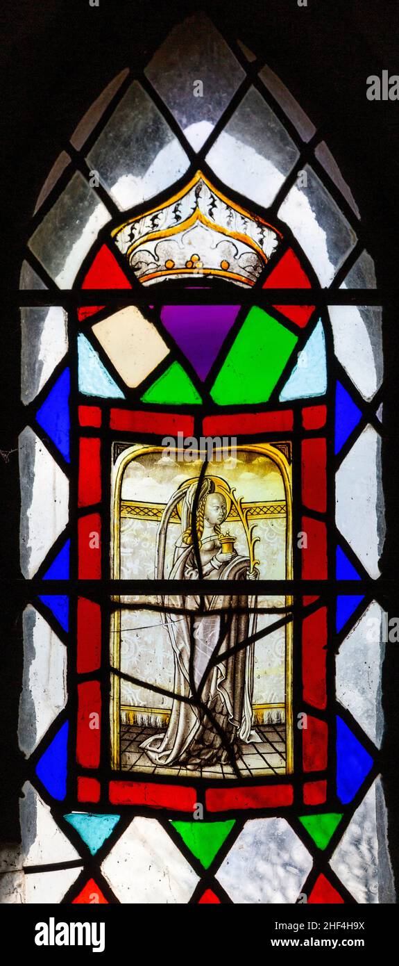 Stained glass Saint Stephen chapel, Bures, Suffolk, England, UK - Saint ...