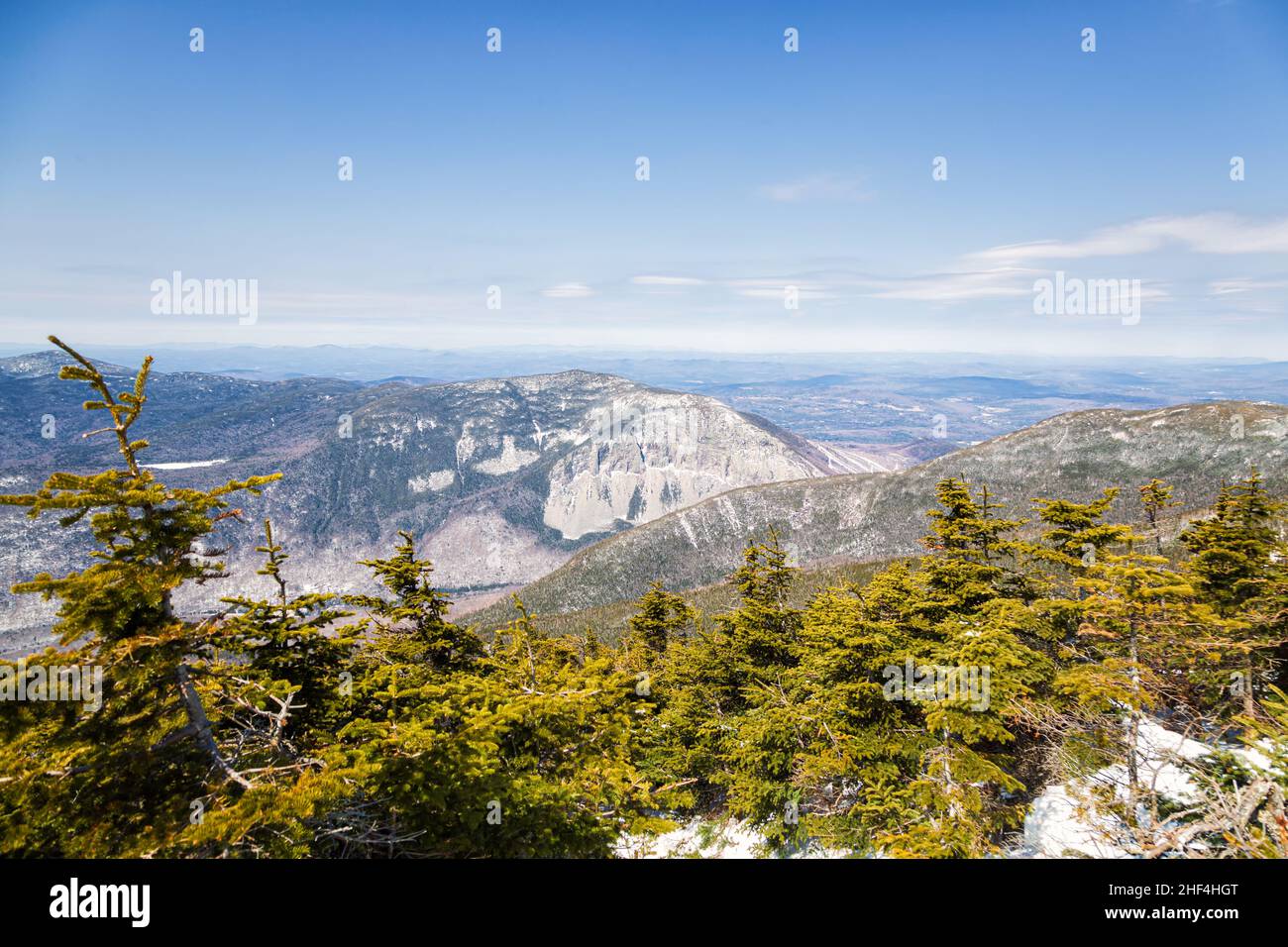 Franconia Ridge Trail in the White Mountains, New Hampshire Stock Photo ...