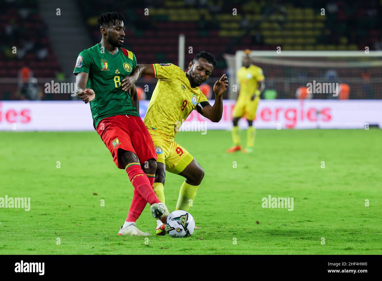 YAOUNDE, CAMEROON - JANUARY 13: André-Frank Zambo Anguissa of Cameroon ...