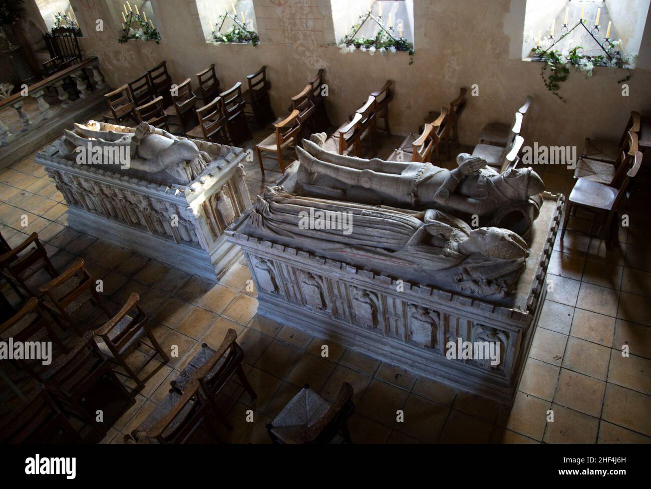 De Vere family tombs, Earls of Oxford, inside Chapel of Saint Stephen ...