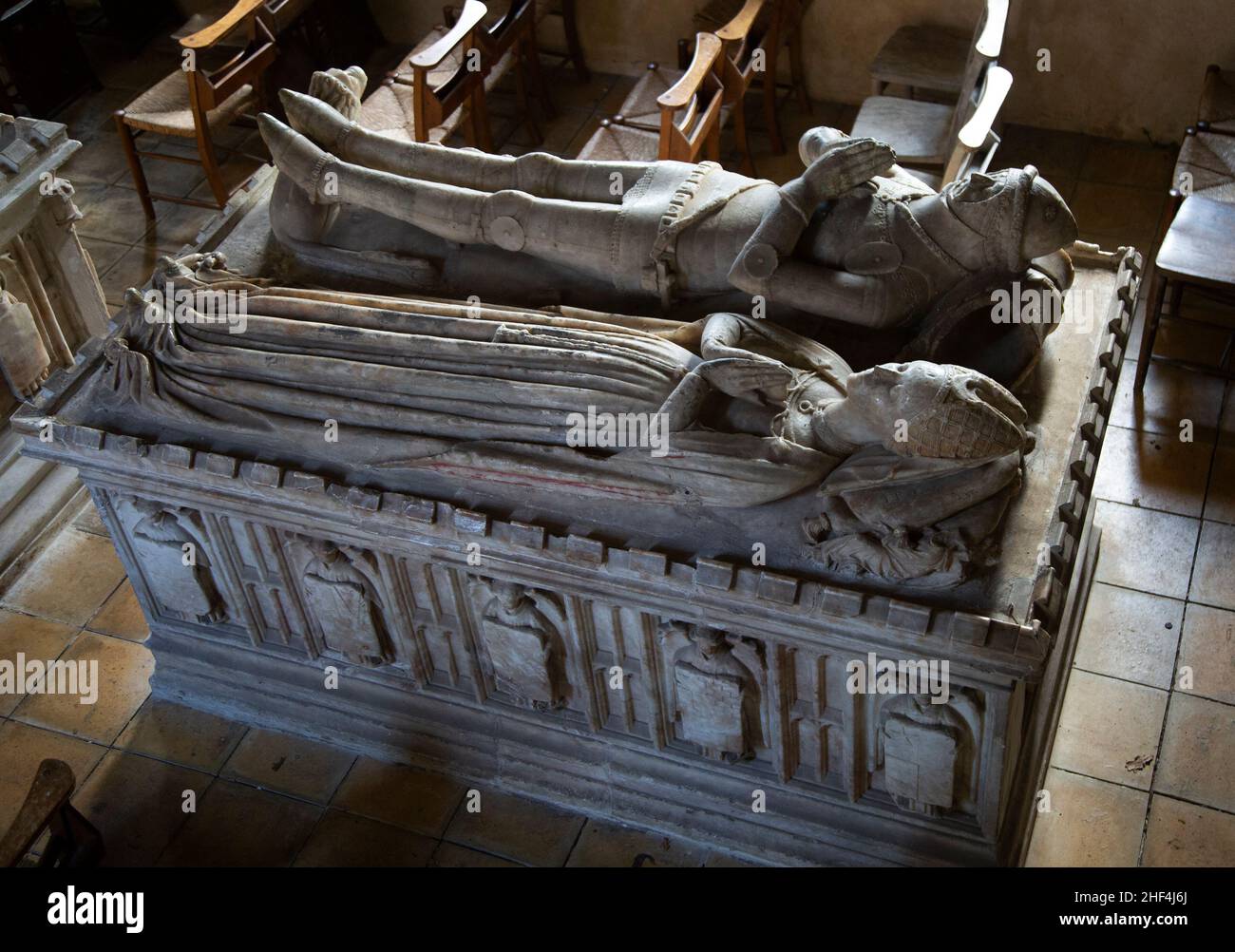 De Vere family tombs, Earls of Oxford, inside Chapel of Saint Stephen ...