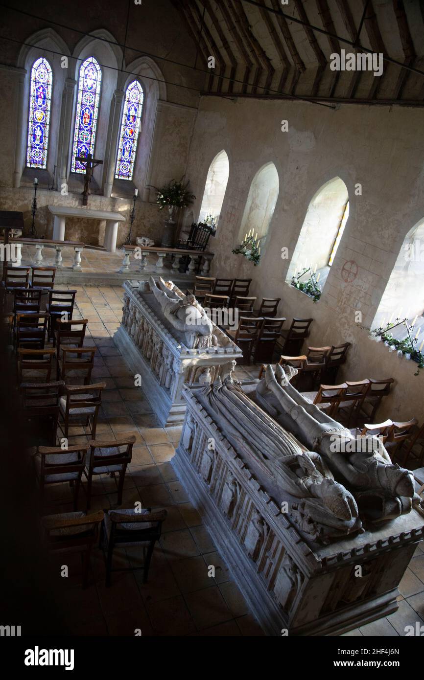 De Vere family tombs, Earls of Oxford, inside Chapel of Saint Stephen ...