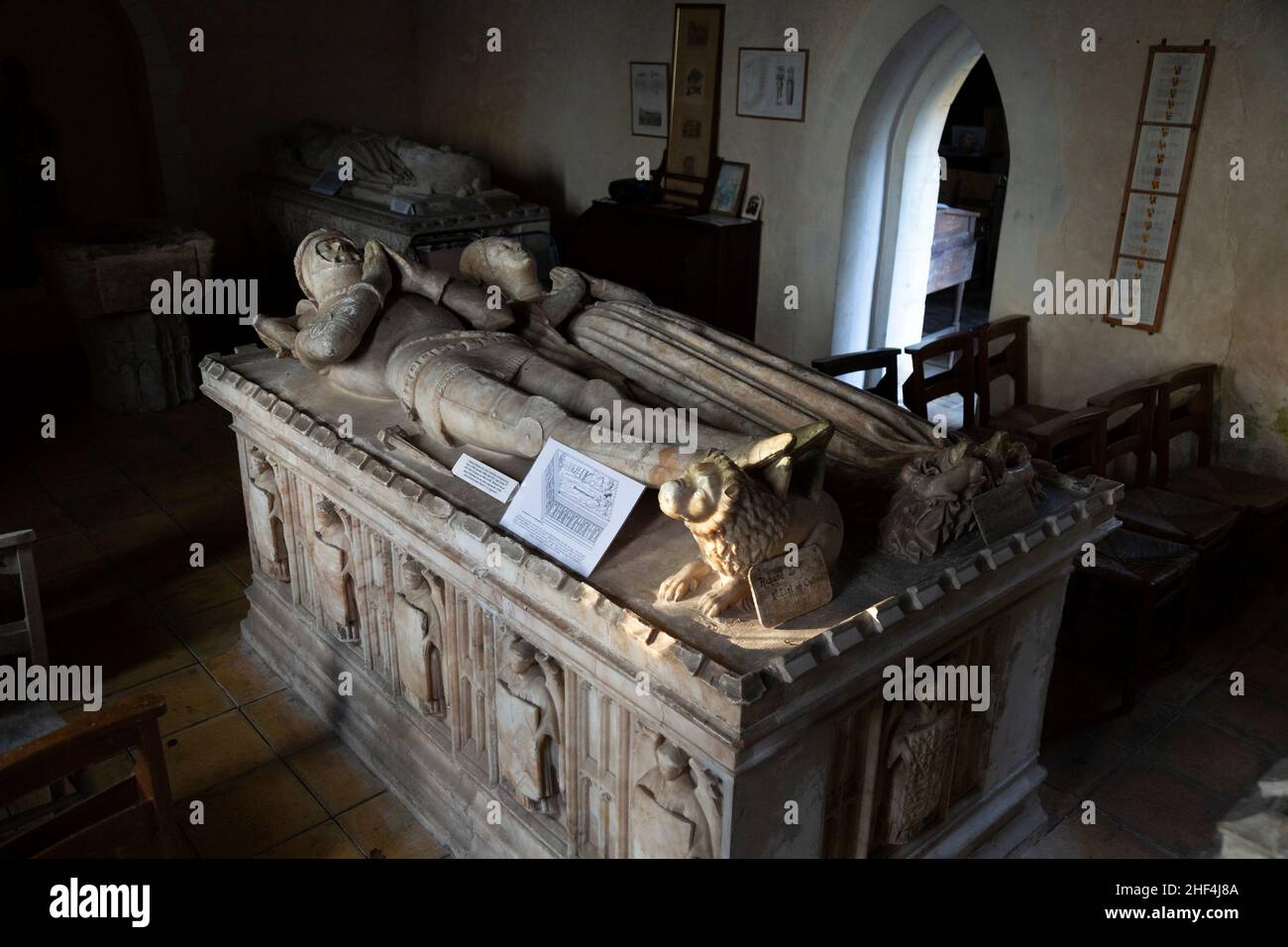 De Vere family tombs, Earls of Oxford, inside Chapel of Saint Stephen ...
