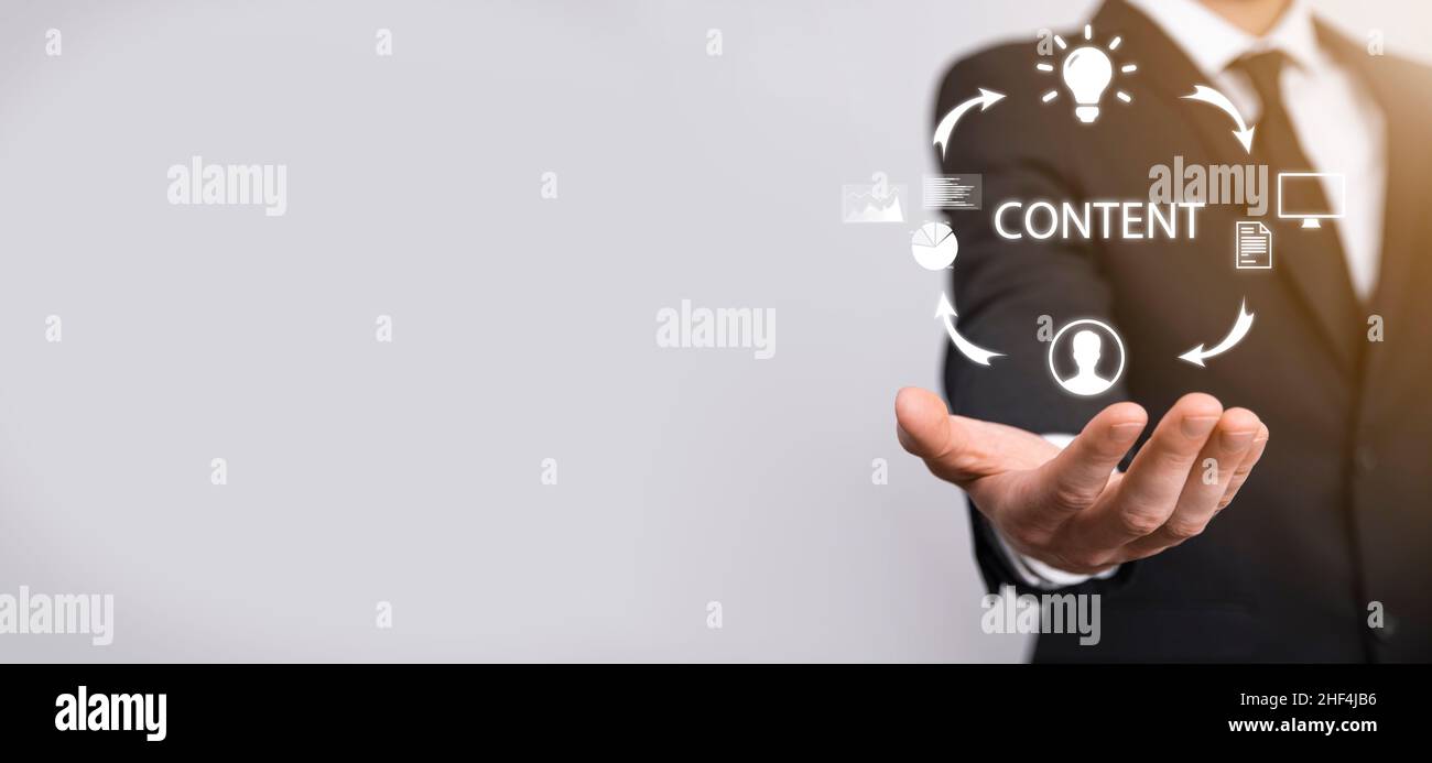 Content marketing cycle - creating, publishing, distributing content ...