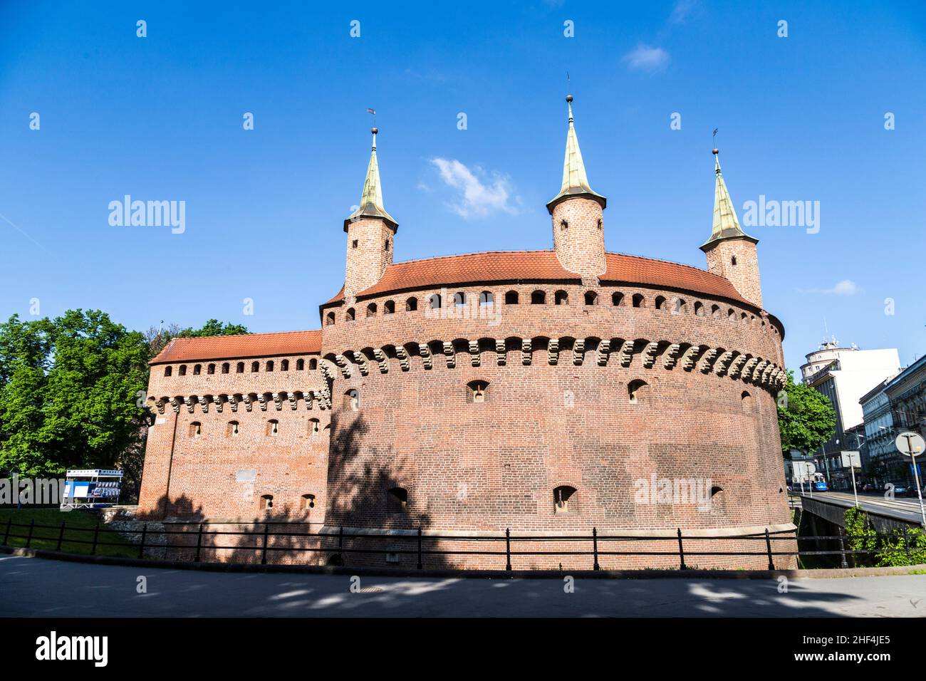 Krakow landmark - Barbican. The fortress formerly connected to city ...