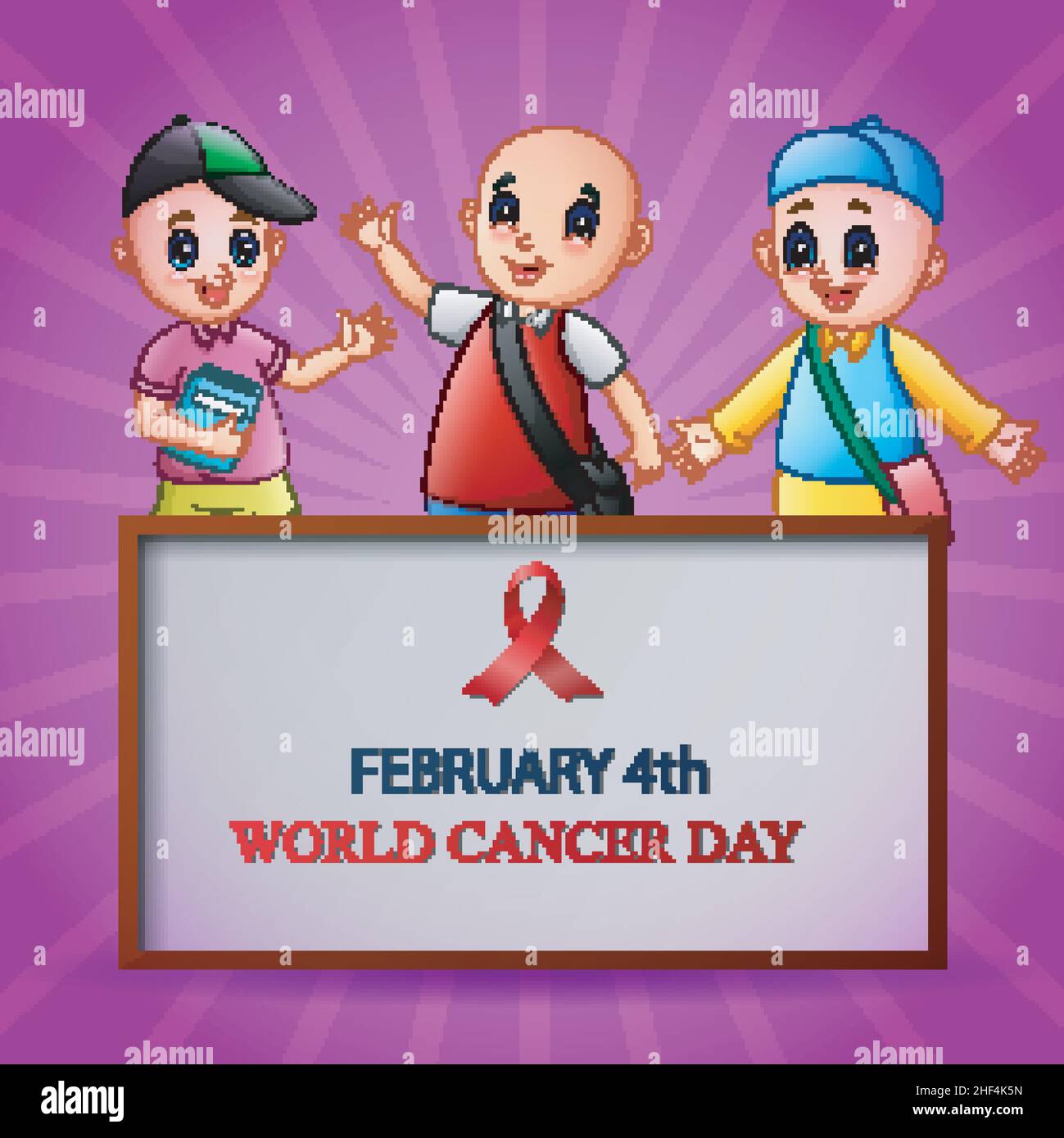 February 4, World Cancer Day Poster Stock Vector Image & Art - Alamy