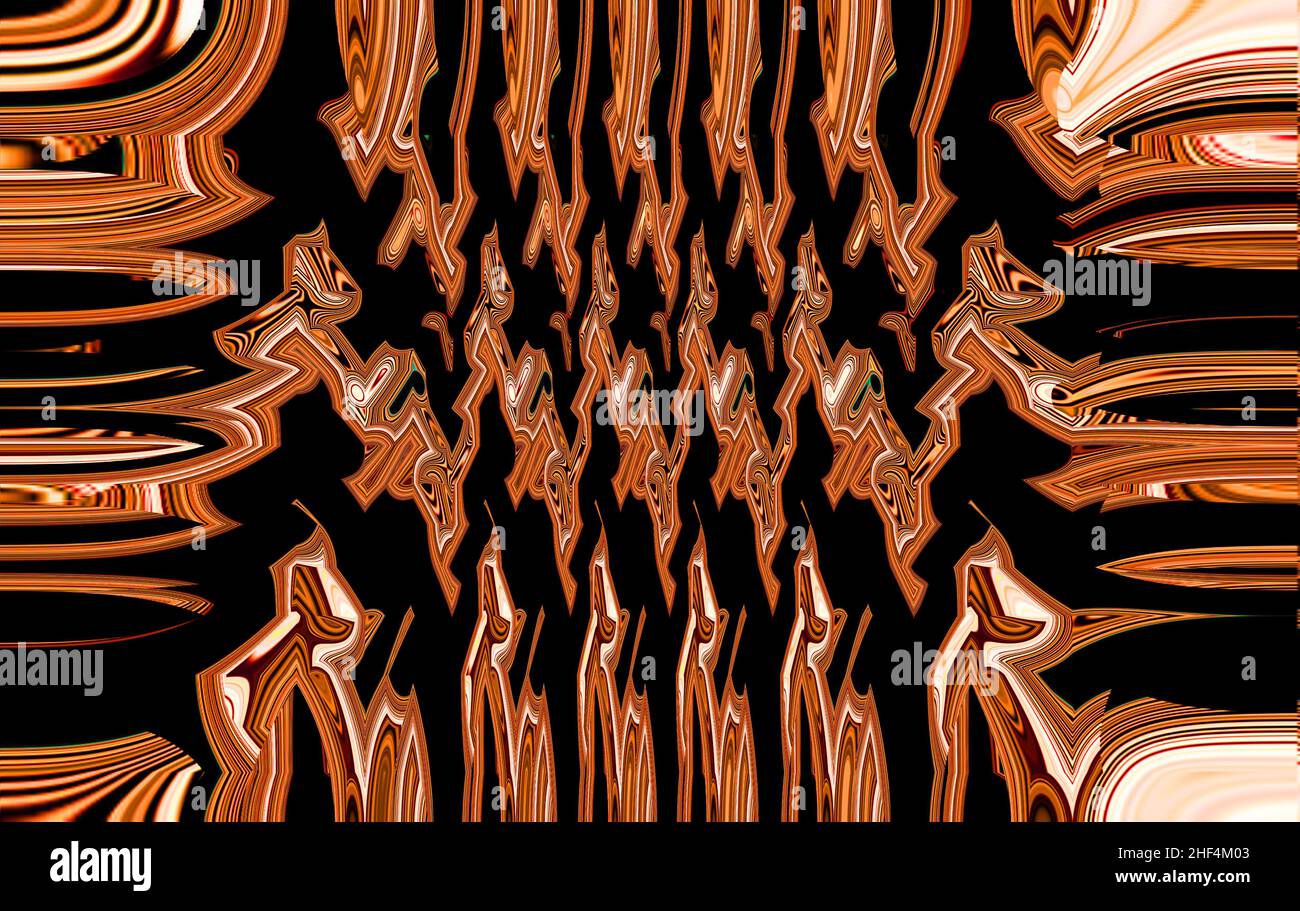 3D illustration of colorful banner with blended abstract curve shapes ...