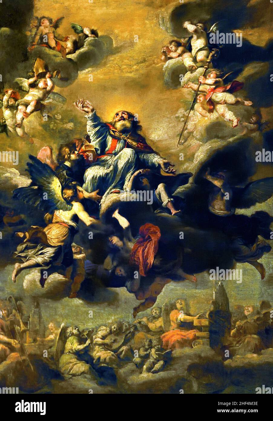 Glory of San Siro, Calvary 1652 Giovanni Battista Carlone 1603-1684 ...