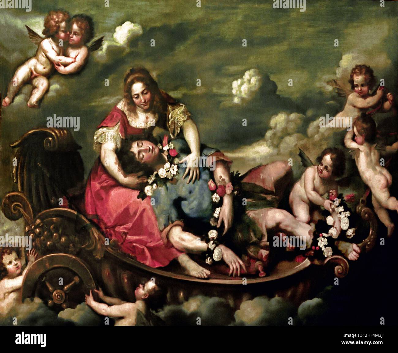 Rinaldo and Armida 1642 by Domenico Fiasella 1589-1669 Italy Italian ...