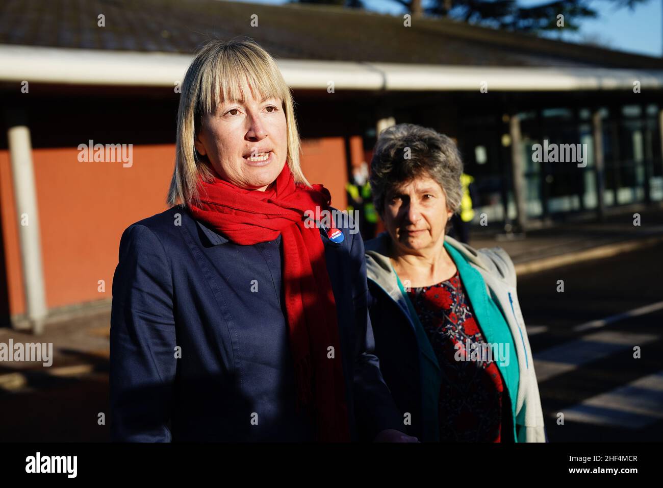 Ecologist Emma Smart (left) and retired GP Dr Diana Warner outside HMP ...