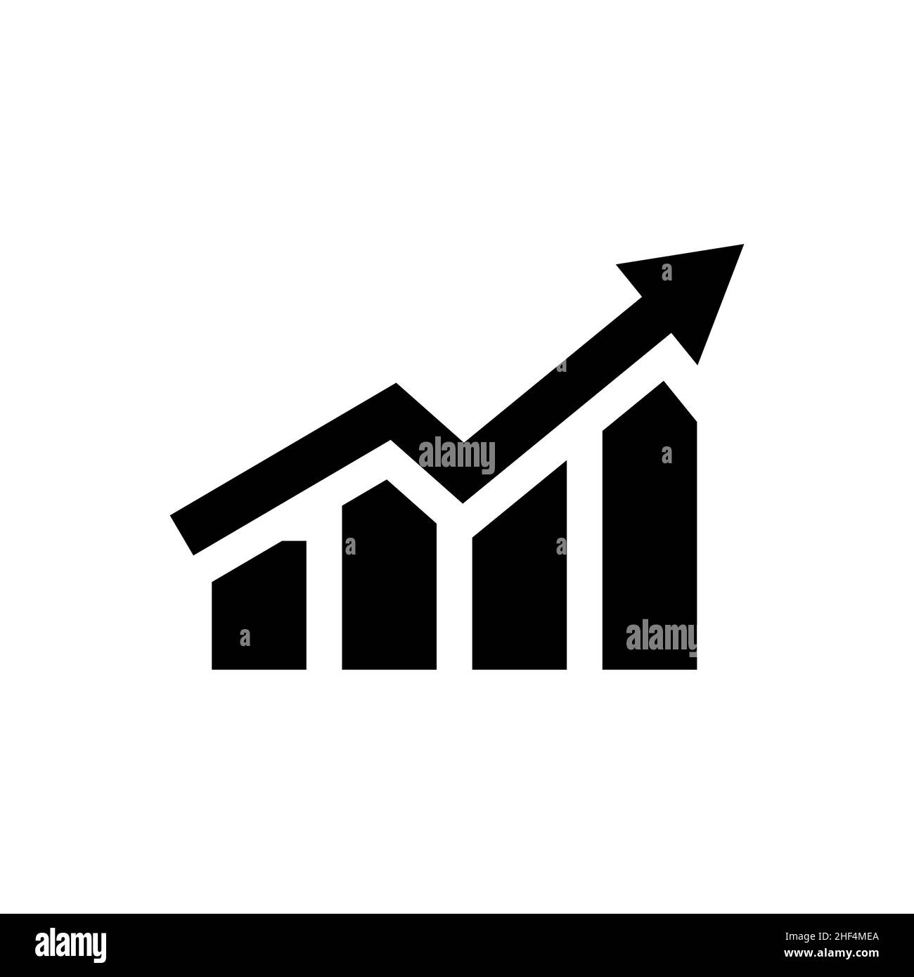 Chart icon. Infographic symbol isolated on white background. Simple ...