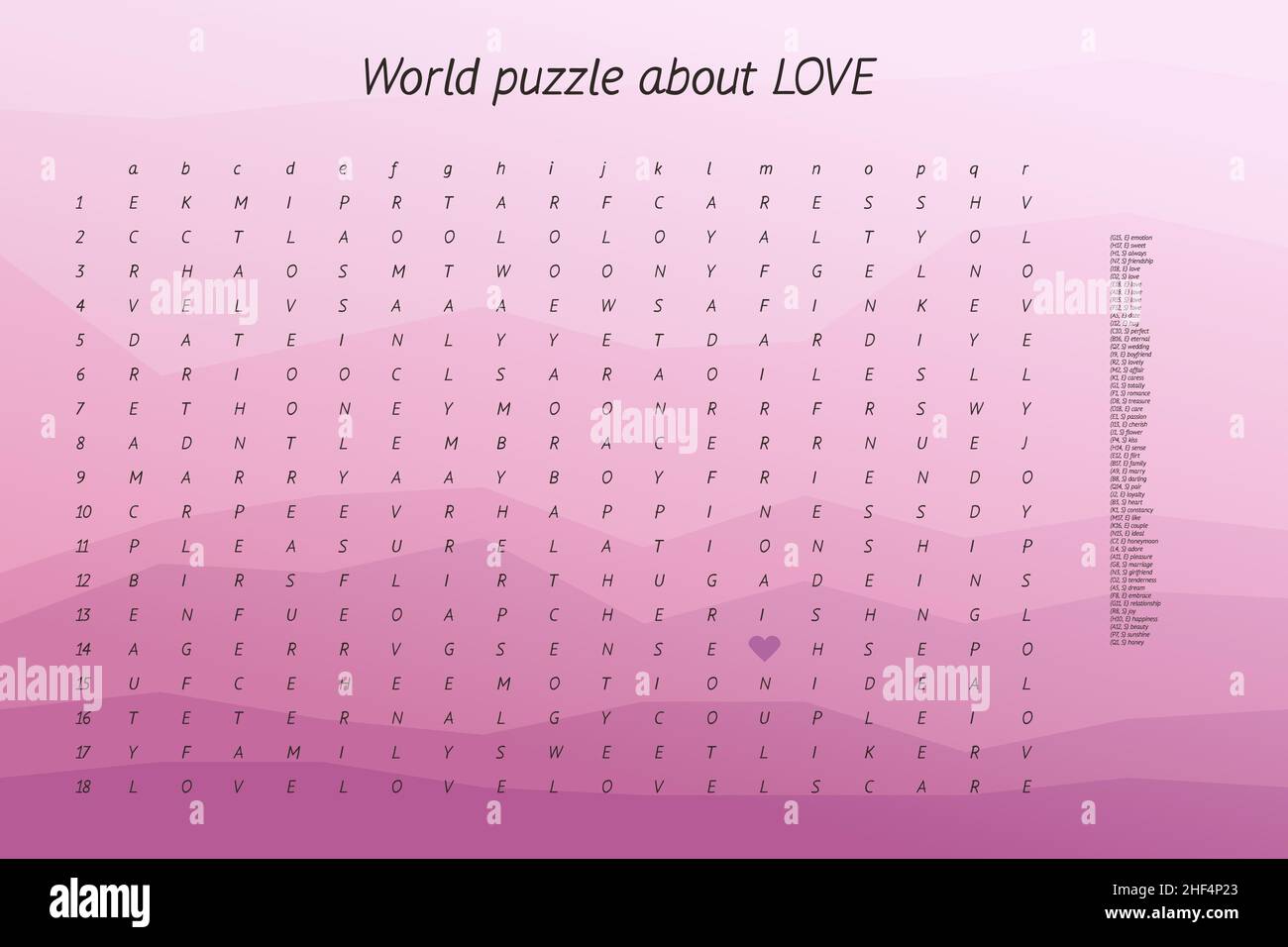 Valentines Day Word Puzzle Crossword Find The Listed Words About Love valentines-day-word-puzzle-crossword-find-the-listed-words-about-love