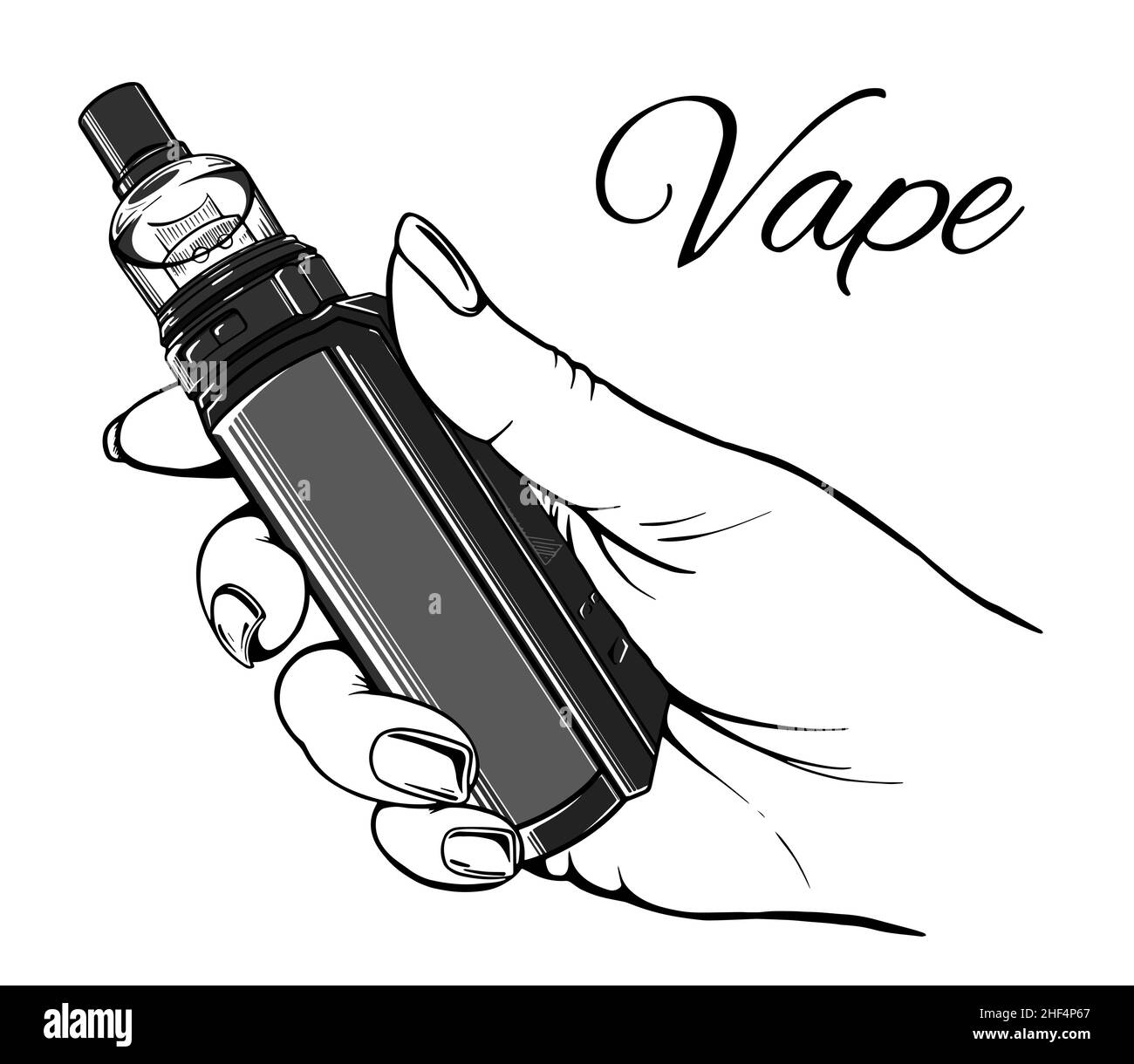 The hand holds the electronic sub-system. The drawing is made by hands ...