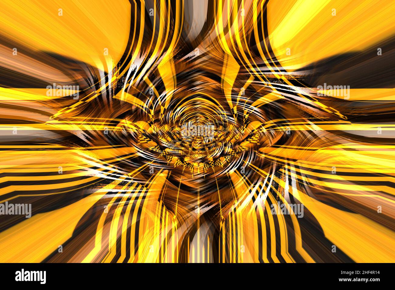 3D illustration of colorful banner with blended abstract curve shapes ...