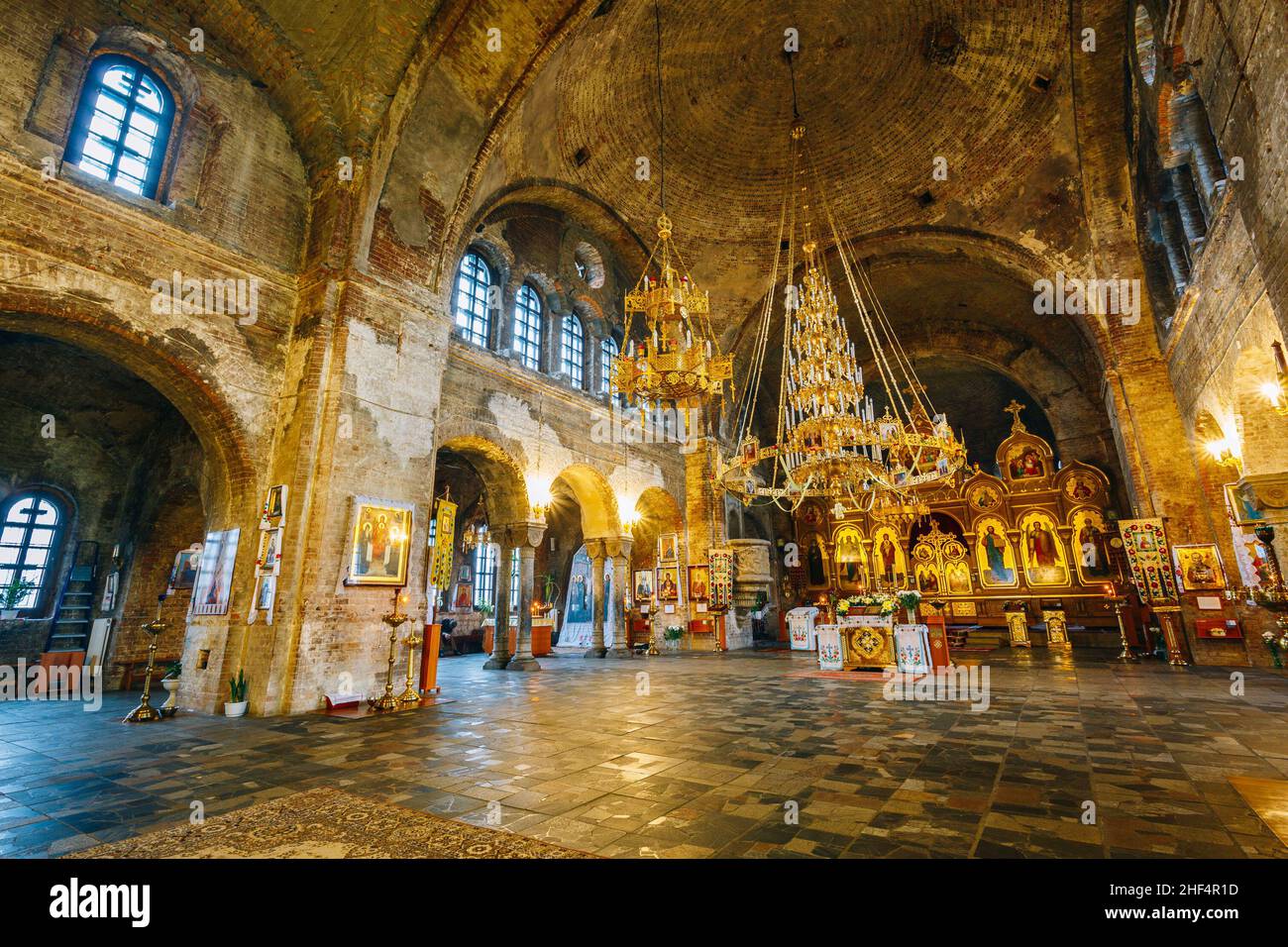 Interior of St. Nicholas Church in Memorial complex Brest Hero Fortress ...