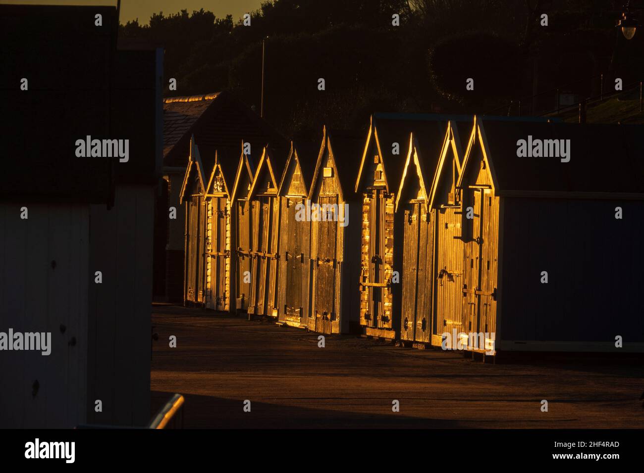 Promenade, Felixstowe, beach huts Stock Photo - Alamy