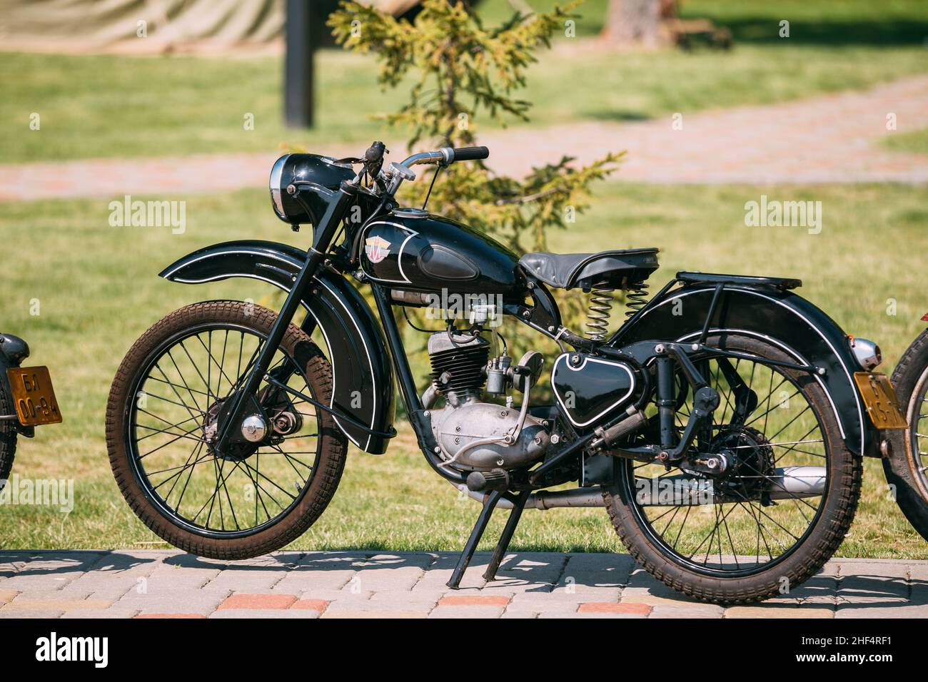 Gomel Belarus. Minsk M1A M1nsk Old Rarity Soviet Two-Wheeled Black ...