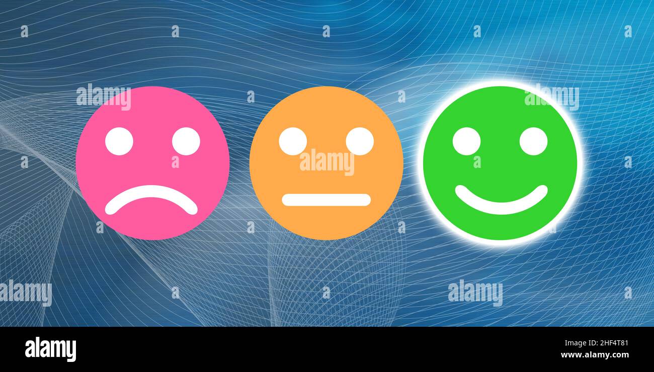 Illustration of a customer satisfaction concept Stock Photo - Alamy