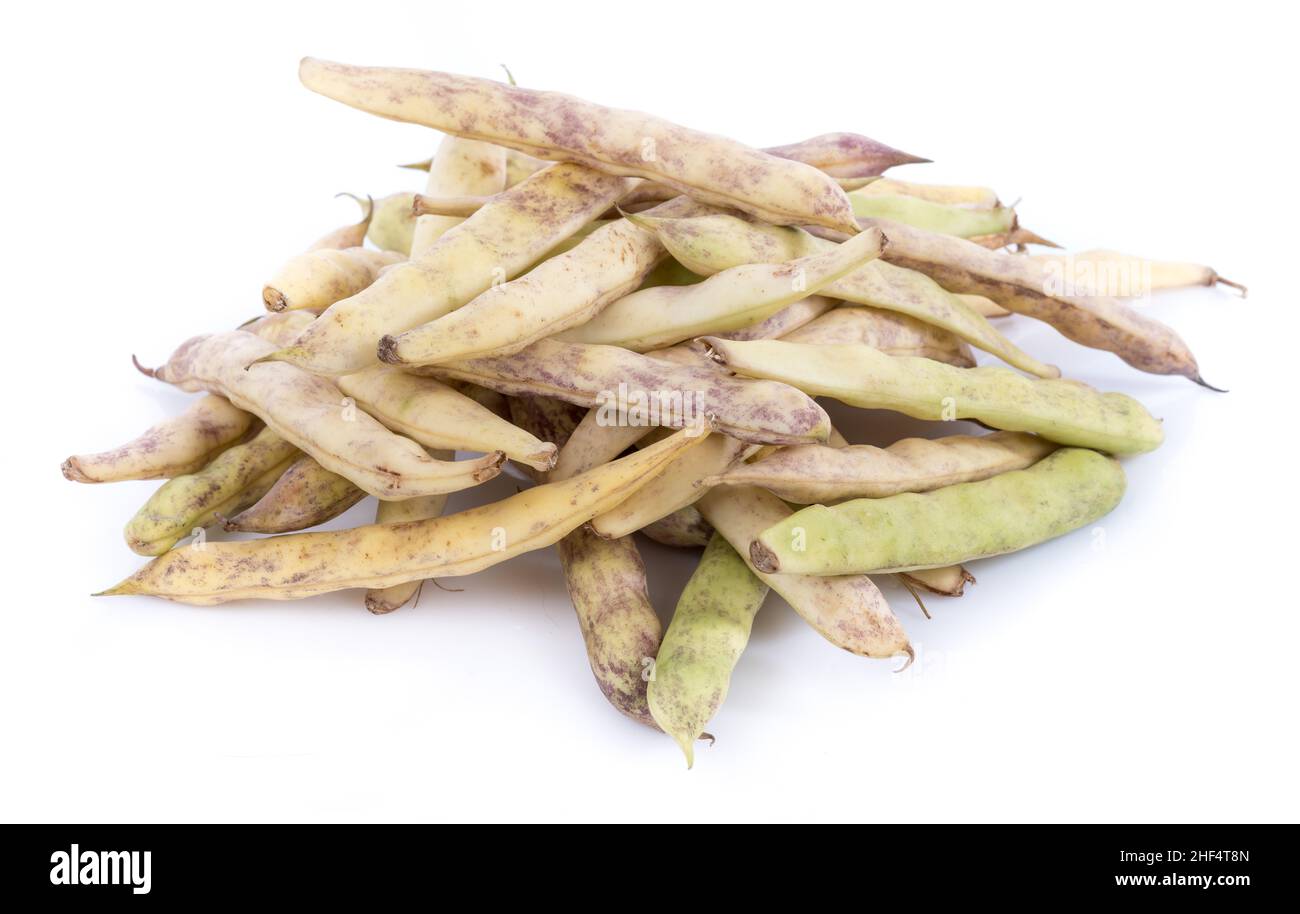Coco beans, isolated on white Stock Photo - Alamy