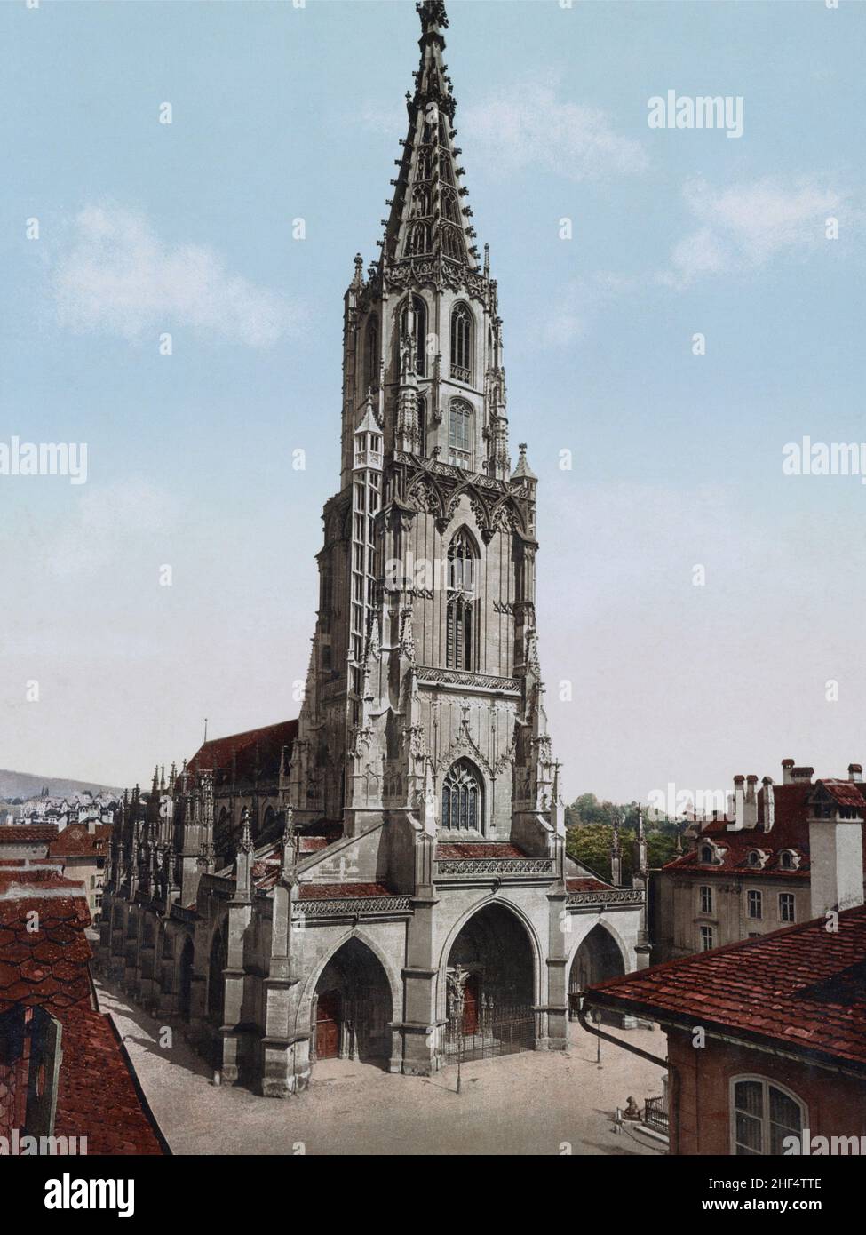 Berner Münster, Bern Minster, Bern, Switzerland 1890 Stock Photo - Alamy