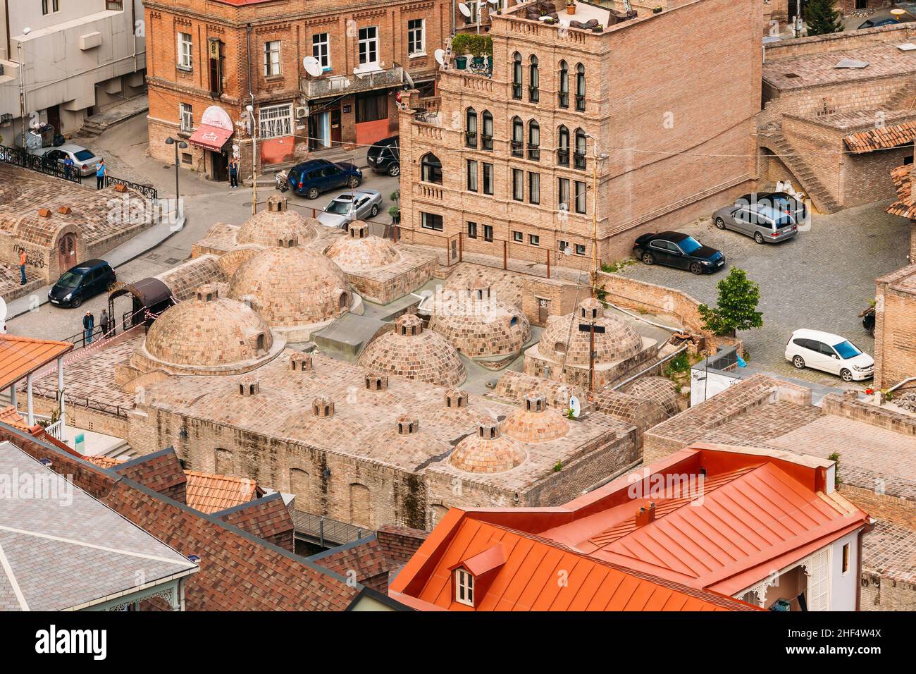 Historic District. Abanotubani - Bath District In Tbilisi Old Town ...