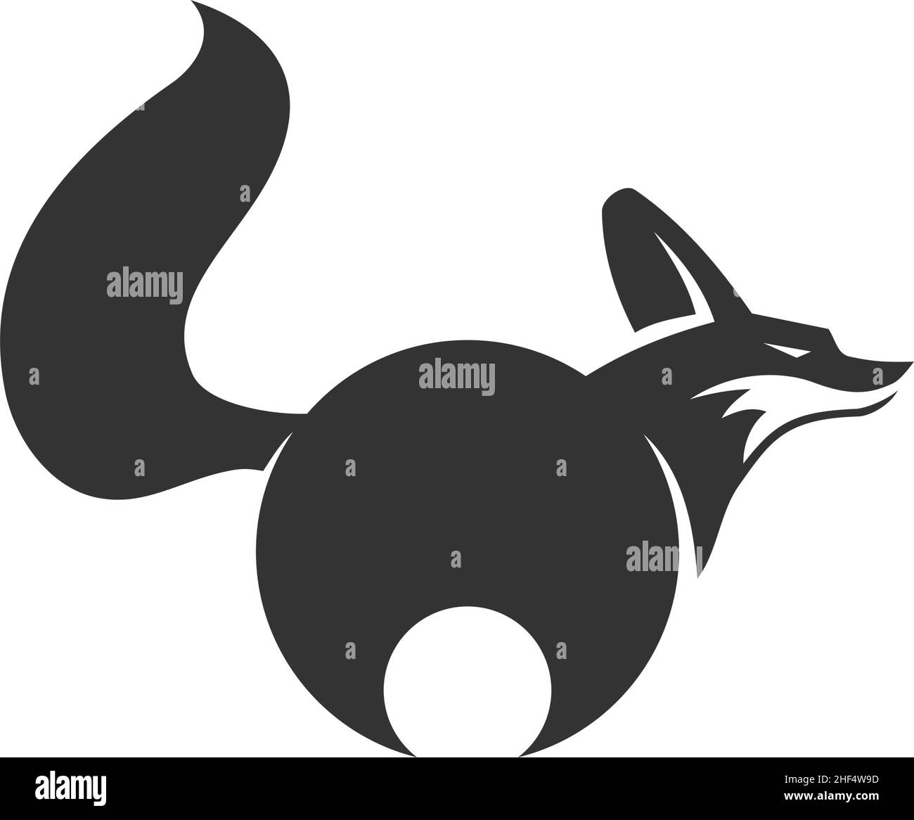 Fox Standing Icon Illustration Brand Identity Stock Vector Image & Art ...