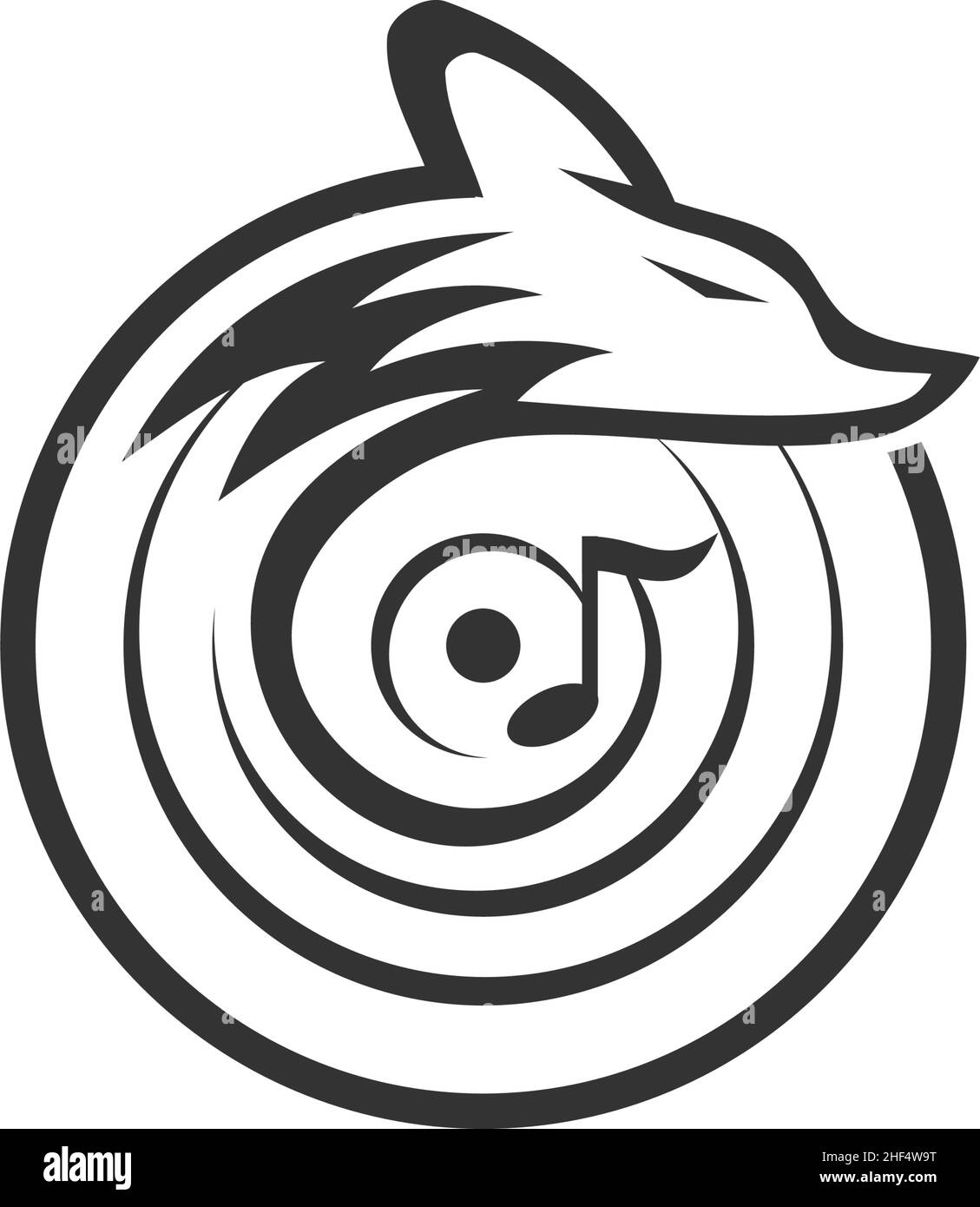 Fox music logo hi-res stock photography and images - Alamy