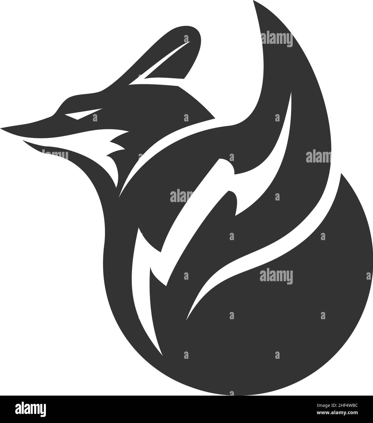 Fox Icon Illustration Brand Identity Stock Vector Image & Art - Alamy