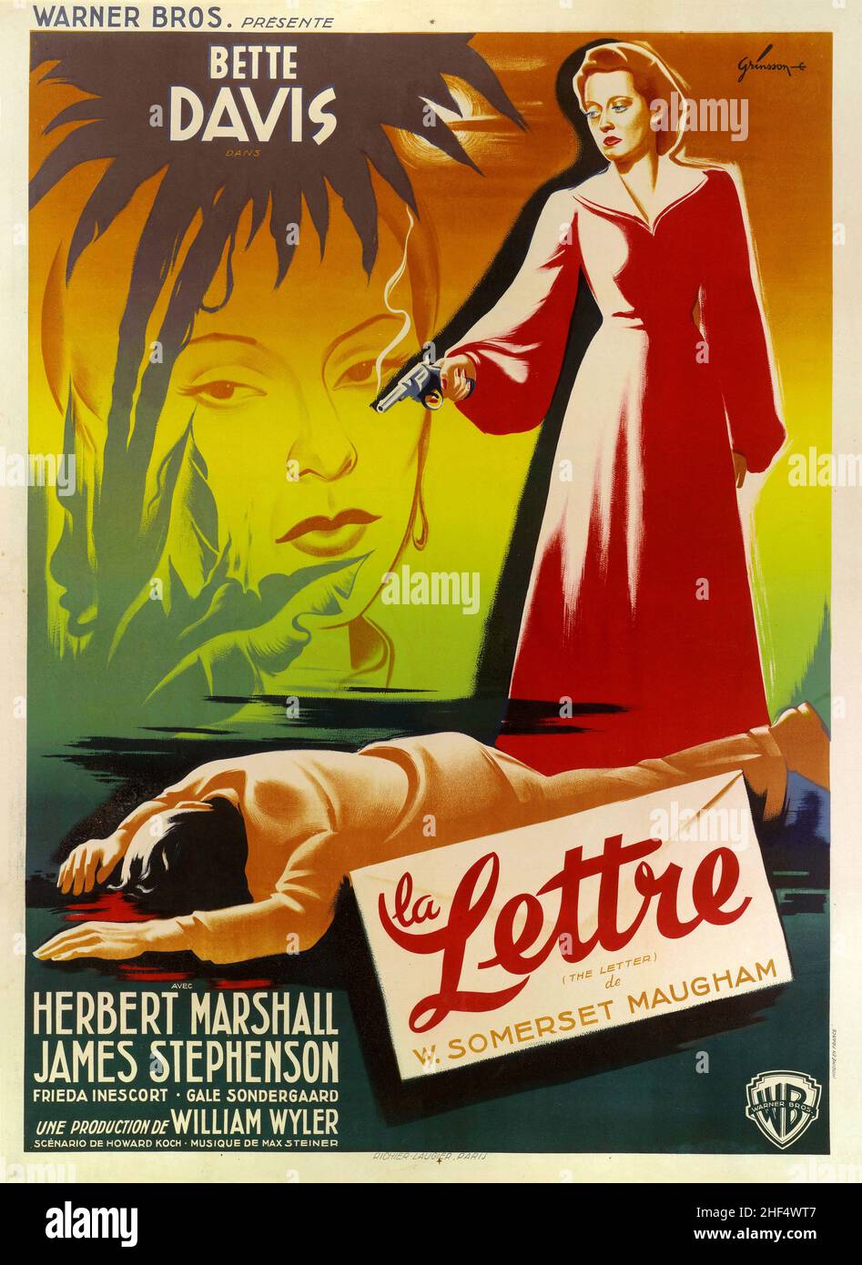 BETTE DAVIS in THE LETTER (1940), directed by WILLIAM WYLER. Credit ...